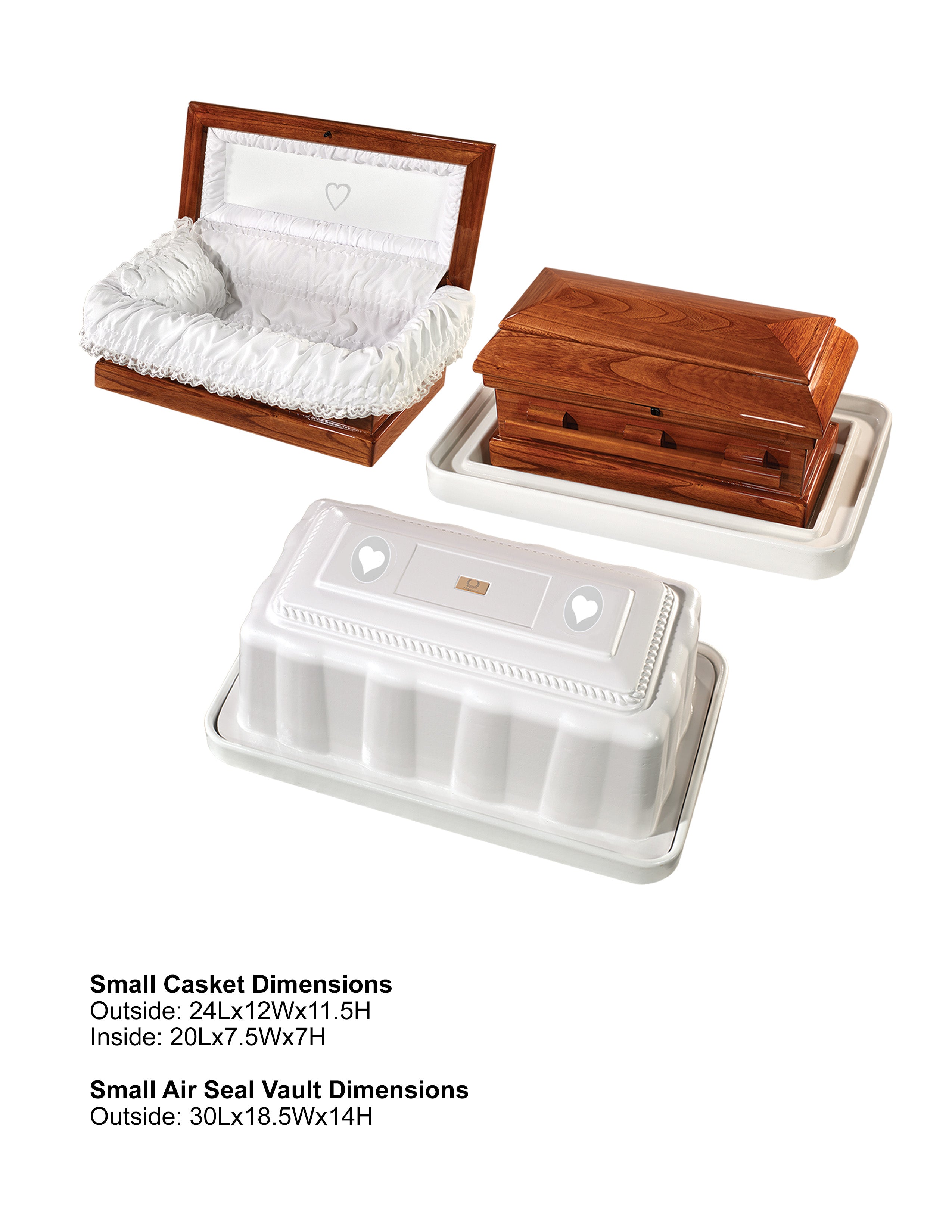 Polyguard - Small Infant Casket/Vault Combination – Duraglas Composites